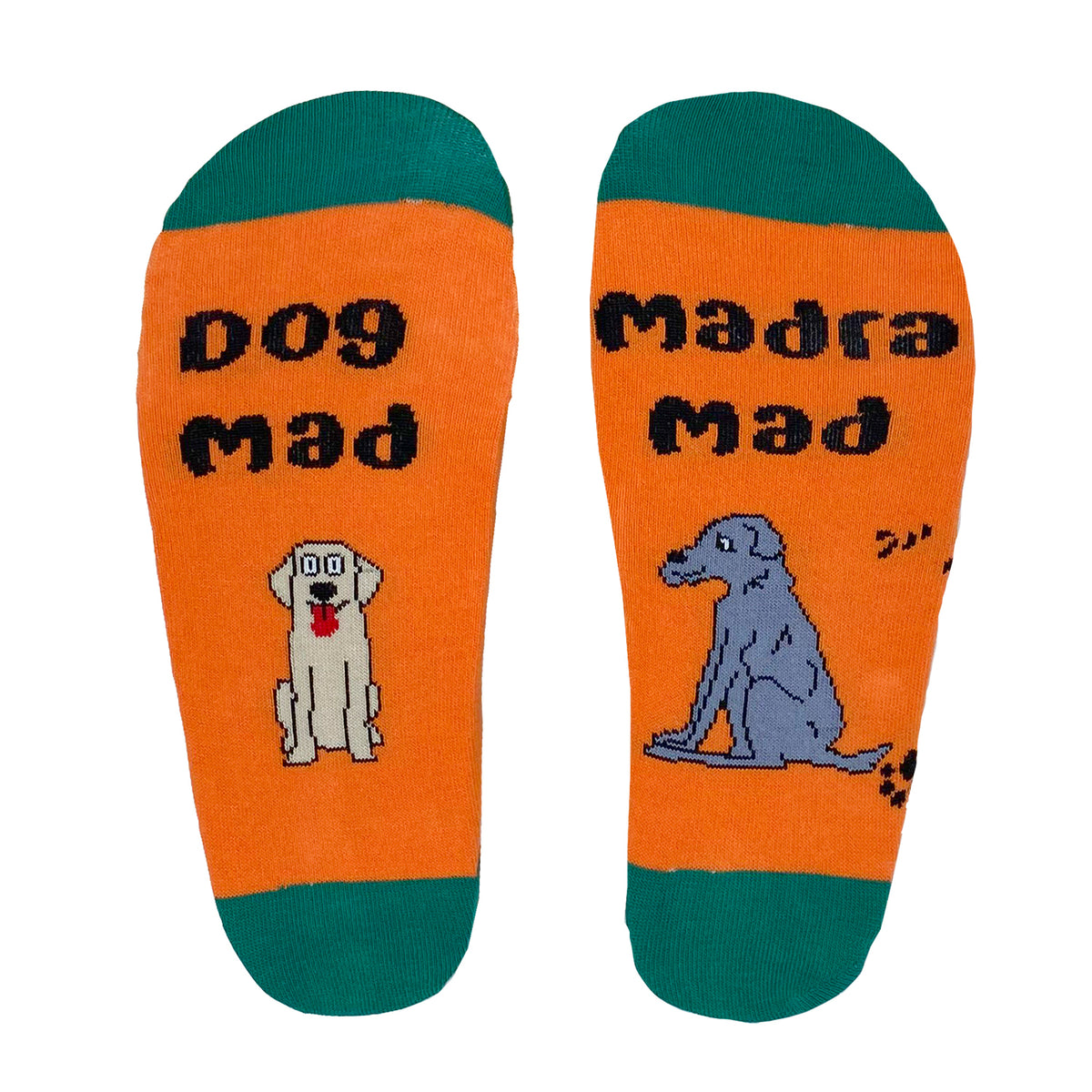 Dog Mad/Madra Mad Orange Socks – Irish Socksciety
